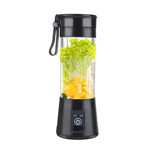 SRLIWHITE Portable Electric Juicer Bottle Blender USB Rechargeable Smoothie Cup Maker Blender Mug Orange Juice Citrus Lemon Juicer (Color : Black)