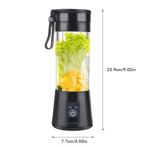 SRLIWHITE Portable Electric Juicer Bottle Blender USB Rechargeable Smoothie Cup Maker Blender Mug Orange Juice Citrus Lemon Juicer (Color : Black)