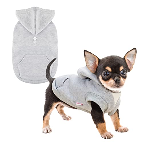 𝐍𝐄𝐖 𝐀𝐑𝐑𝐈𝐕𝐀𝐋 Frienperro Dog Clothes for Small Dogs Girl Boy, 100% Cotton Small Dog Hoodie, Chihuahua Clothes Pet Cat Winter Warm Sweatshirt Sweater, Teacup Yorkie Puppy Clothing Coat Costume