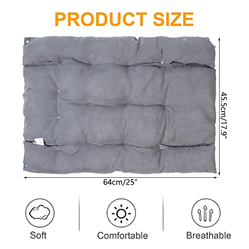 PStarDMoon Bunny Bed for Small Animals with 2 Pee Pad, Machine Washable Sleeping Rabbit Sofa Bed Bottom Breathable Soft Bunny Bed for Cats Kittens Rabbits Bunny Guinea Pigs Kitty (Grey, Style 1)