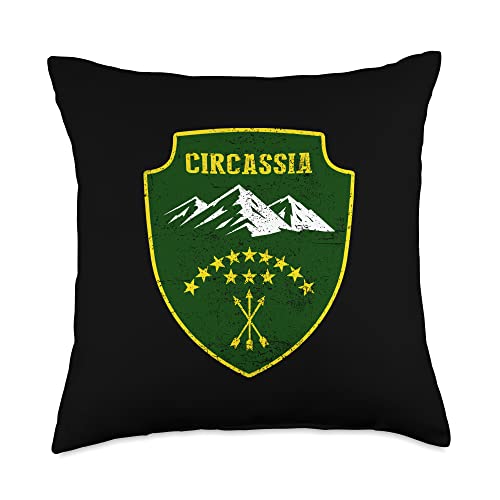 Circassian,Circassian Flag,Circassia,adiga. Throw Pillow