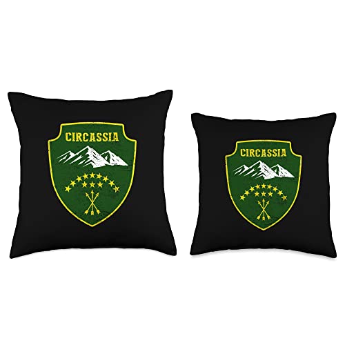 Circassian,Circassian Flag,Circassia,adiga. Throw Pillow