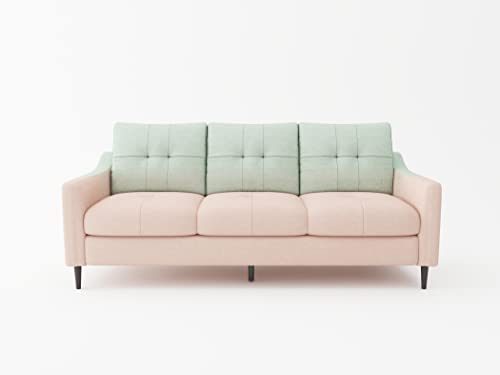 Meeyar Couches for Living Room,80 Inches 3 Seater Sofa Couch for Teen Girls Artistic Sofa for Lady Pink Green Gradient for Women for Office