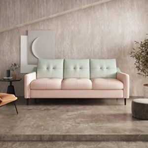 Meeyar Couches for Living Room,80 Inches 3 Seater Sofa Couch for Teen Girls Artistic Sofa for Lady Pink Green Gradient for Women for Office