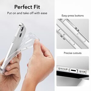 ESR Clear Case Compatible with iPhone 14 Plus Case, Shockproof Thin Silicone Cover, Yellowing-Resistant Slim Transparent TPU Phone Case, Project Zero Series, Clear