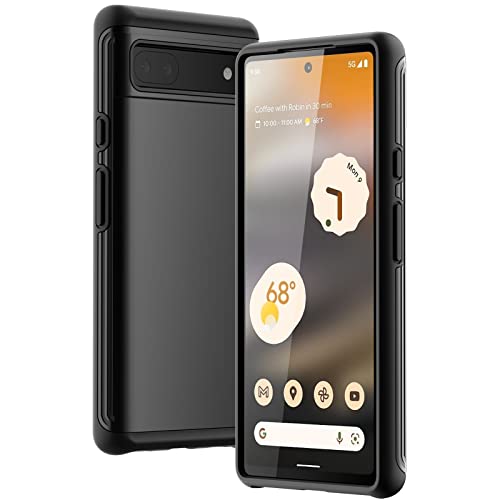 JETech Case for Google Pixel 6a 6.1-Inch 2022, Dual-Layer Protection Shockproof Phone Cover (Black)