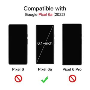 JETech Case for Google Pixel 6a 6.1-Inch 2022, Dual-Layer Protection Shockproof Phone Cover (Black)