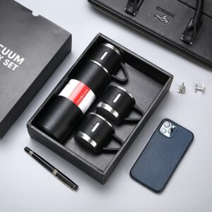 Vacuum Flask Set in Black