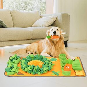 ComSaf Snuffle Mat for Dogs with 2 Squeakers, Large Dog Snuffle Mat Sniff Mat for Slow Eating & Smell Training, Interactive Feed Game for Boredom, Encourages Natural Foraging Skills and Stress Relief