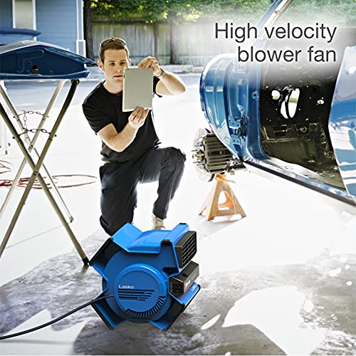 Lasko High Velocity X-Blower Utility Fan, Blue X12905 11x9x12 & 20" High Velocity Quick Mount, 7 x 22 x 22 inches, Black 2264QM