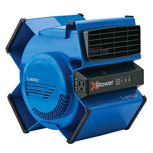 Lasko High Velocity X-Blower Utility Fan, Blue X12905 11x9x12 & 20" High Velocity Quick Mount, 7 x 22 x 22 inches, Black 2264QM