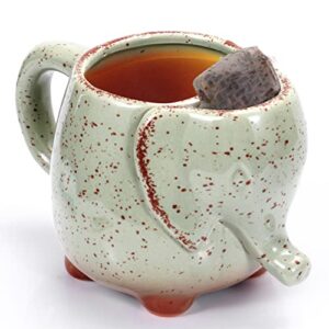 liavoeiz elephant tea mug with tea bag holder,elephant tea cup