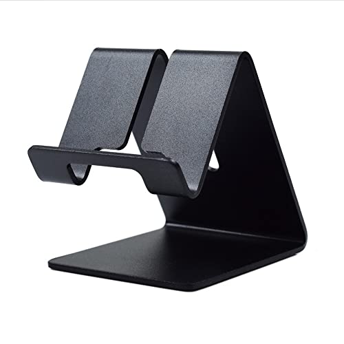 ROMIRUS Cell Phone Stand, Aluminum Metal Cell Phone Holder Phone Stand for iPhone 13 Pro Max/13 Pro/13/13 Mini/12, iPad Mini and Other 4-8" Android Smartphones