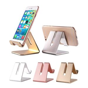 ROMIRUS Cell Phone Stand, Aluminum Metal Cell Phone Holder Phone Stand for iPhone 13 Pro Max/13 Pro/13/13 Mini/12, iPad Mini and Other 4-8" Android Smartphones