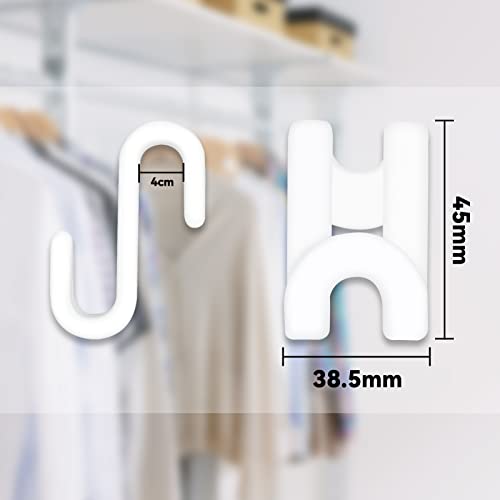 Pants Hangers Space Saving, Aluminum Alloy 5 Layers 2 Uses Pants Rack, Magic Pants Hanger Rack, Multi Functional Pants Rack Wardrobe Organizer Racks for Clothes Trousers Scarves Ties (2 pcs Gold)