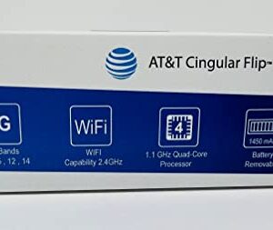 AT&T Locked AT&T Cingular SmartFlip IV U102AA 4G LTE | Prepaid Phone | 2.8" Screen | 4GB | Black(Renewed)