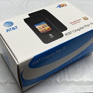 AT&T Locked AT&T Cingular SmartFlip IV U102AA 4G LTE | Prepaid Phone | 2.8" Screen | 4GB | Black(Renewed)