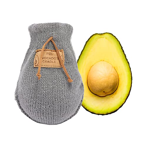 Wool Avocado's Keeper - Perfectly Ripen Avocado - Stocking Stuffer Cradle Ripener 5" H Ripen Your Avocado to Make Salads, Avocado Toast, Sandwich, Recipes, Great for Cooking, Baking, Gift (Mink Grey)