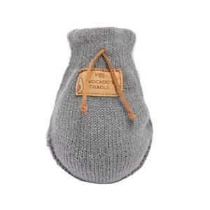 Wool Avocado's Keeper - Perfectly Ripen Avocado - Stocking Stuffer Cradle Ripener 5" H Ripen Your Avocado to Make Salads, Avocado Toast, Sandwich, Recipes, Great for Cooking, Baking, Gift (Mink Grey)