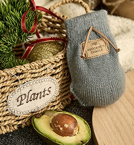 Wool Avocado's Keeper - Perfectly Ripen Avocado - Stocking Stuffer Cradle Ripener 5" H Ripen Your Avocado to Make Salads, Avocado Toast, Sandwich, Recipes, Great for Cooking, Baking, Gift (Mink Grey)