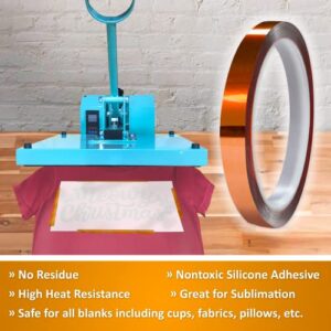 Sawgrass SubliJet UHD Sublimation Ink SG500 & SG1000 - Cyan (31ml) and 2 Rolls of ProSub Heat Resistant Tape