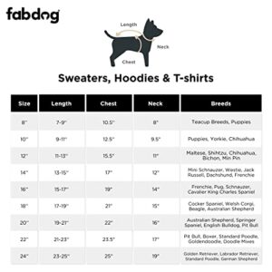 fabdog Dog Jogger Hoodie - Comfy Velour Dog Sweater For All Dogs - Soft, Lightweight Dog Clothes Ideal For Gift - Fits Neck Sizes 20" | Pink