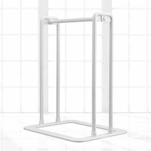 Hanger Organizer, Portable Hanger Stacker, Plastic Hanger Holder, Clothes Hanger Storage Rack Stand for Closet Laundry Room, White