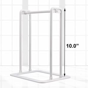 Hanger Organizer, Portable Hanger Stacker, Plastic Hanger Holder, Clothes Hanger Storage Rack Stand for Closet Laundry Room, White