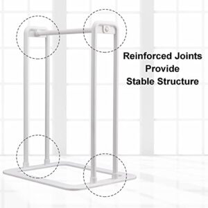 Hanger Organizer, Portable Hanger Stacker, Plastic Hanger Holder, Clothes Hanger Storage Rack Stand for Closet Laundry Room, White