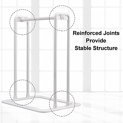 Hanger Organizer, Portable Hanger Stacker, Plastic Hanger Holder, Clothes Hanger Storage Rack Stand for Closet Laundry Room, White