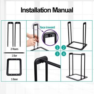 Hanger Organizer, Portable Hanger Stacker, Plastic Hanger Holder, Clothes Hanger Storage Rack Stand for Closet Laundry Room, White