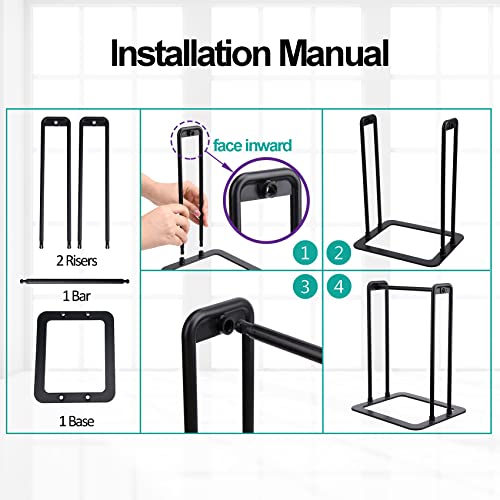 Hanger Organizer, Portable Hanger Stacker, Plastic Hanger Holder, Clothes Hanger Storage Rack Stand for Closet Laundry Room, White