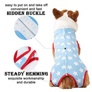 Dog Surgery Recovery Suit, Dog Recovery Suit Female Male Surgical Recovery Shirt Bodysuit Calm Vest for Neutering, Physiological, Weaning, Anti Licking