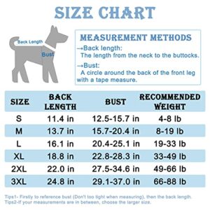 Dog Surgery Recovery Suit, Dog Recovery Suit Female Male Surgical Recovery Shirt Bodysuit Calm Vest for Neutering, Physiological, Weaning, Anti Licking