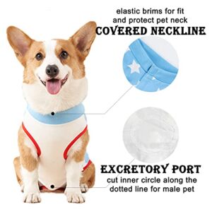 Dog Surgery Recovery Suit, Dog Recovery Suit Female Male Surgical Recovery Shirt Bodysuit Calm Vest for Neutering, Physiological, Weaning, Anti Licking