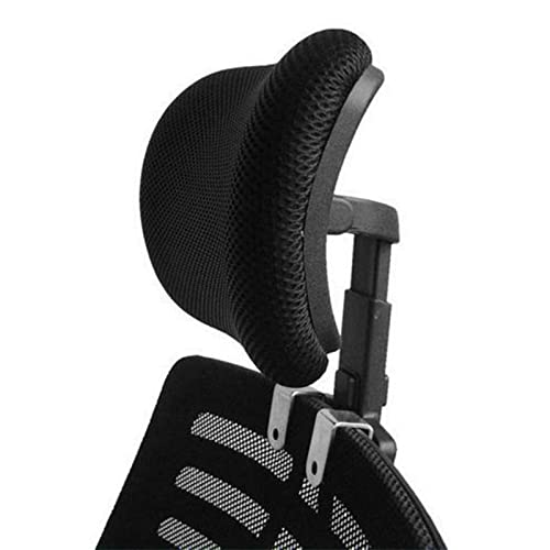 Faddare Office Chair Headrest Attachment with Screw, Universal Office Chair Headrest, Neck Support Cushion Clip on, Elastic Sponge Head Pillow, Height & Angle Adjust Upholstered(3CM)