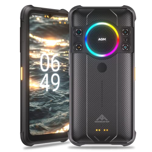 AGM H5 Pro Rugged Smartphone (2023 Upgraded), Rugged Phone, Rugged Smartphone Unlocked 109dB Loudest Speaker 7000mAh Battery, 6.52" HD Screen 8G+128G Outdoor Smartphone Dual SIM Android 12 IP68/IP69K