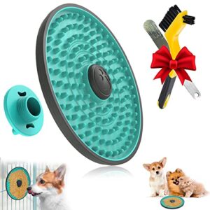 lick mat for dogs, dog crate lick pads slow feeder, lick pad crate training toy crate lick plate,very suitable peanut butter, treats yogurt, bolognese, for boredom and anxiety relief licking pad