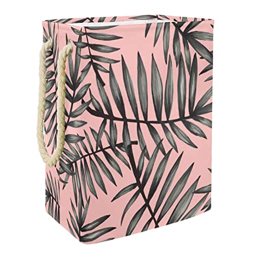 Laundry Hamper Palmetto Seamless Pattern Collapsible Laundry Baskets Firm Washing Bin Clothes Storage Organization for Bathroom Bedroom Dorm