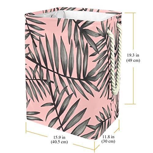 Laundry Hamper Palmetto Seamless Pattern Collapsible Laundry Baskets Firm Washing Bin Clothes Storage Organization for Bathroom Bedroom Dorm