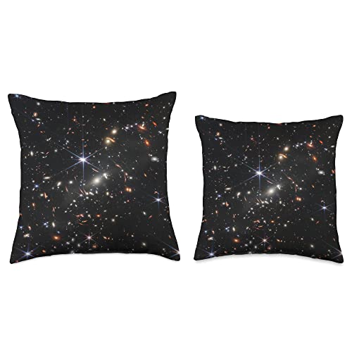 James Webb Space Telescope JWST Throw Pillow, 16x16, Multicolor