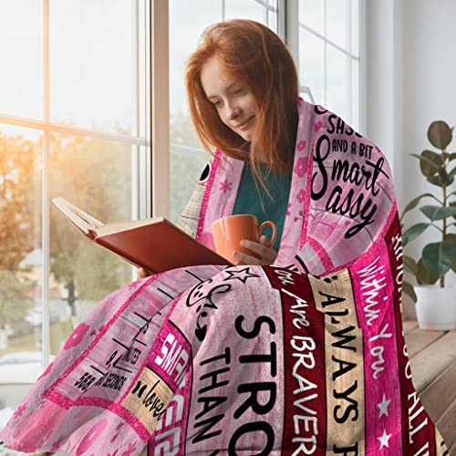 Ucuxuov 18th Birthday Gifts for Girl, 18 Birthday Decor for Girl Blanket 60"x50", Happy Birthday Gifts for 18 Year Old Girl, 18th Girl Birthday Gifts Ideas for Adult Bestie Sister Daughter Blankets