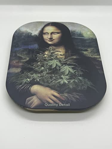 Quality Detail Premium Lisa Decor Metal Rolling Tray with Magnetic Lid 7x5 inch Perfect Backpack Size for on The go!