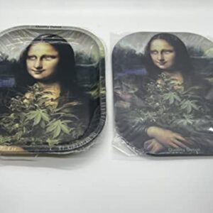 Quality Detail Premium Lisa Decor Metal Rolling Tray with Magnetic Lid 7x5 inch Perfect Backpack Size for on The go!