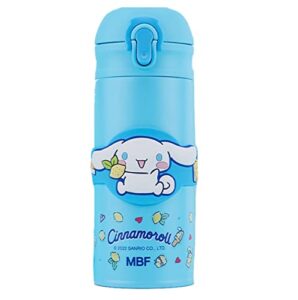 cinnamoroll stainless steel insulated water bottle 350ml - blue