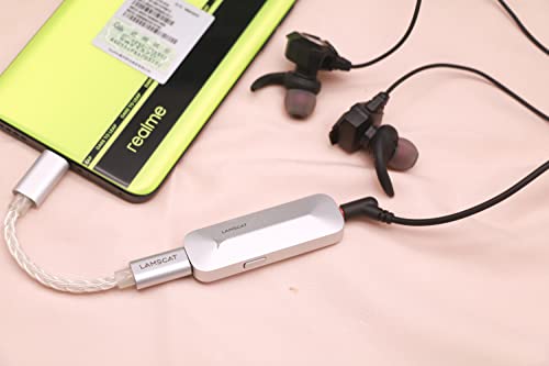 LAMSCAT Portable Headphone Amp, Balanced 2.5mm Output LC2100 Series, Mini HiFi DAC Chip CS43131, Support up to 384KHz/32bit (2.5mm)