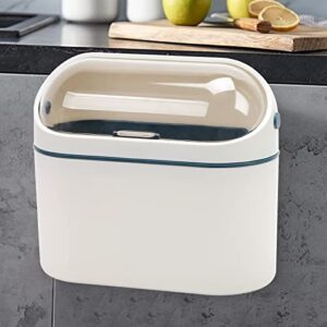 LOVEINUSA Mini Trash Can with Lid, Desktop Trash Can Mountable Garbage Can Countertop Trash Bin for RV Office Kitchen Sink Freezer