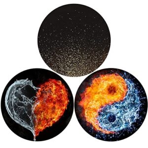 universal phone stand and tablet holder(3 pack) - heart yin yang nebula glitter