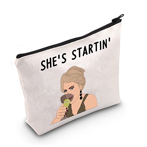 LEVLO Funny Housewives Gifts She's Startin' Makeup Bags Housewives Party Gifts(She's Startin)