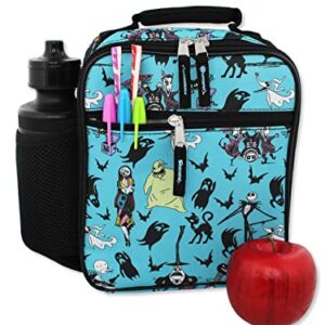 Disney Nightmare Before Christmas Boys Girls Soft Insulated School Lunch Box (One Size, Teal)